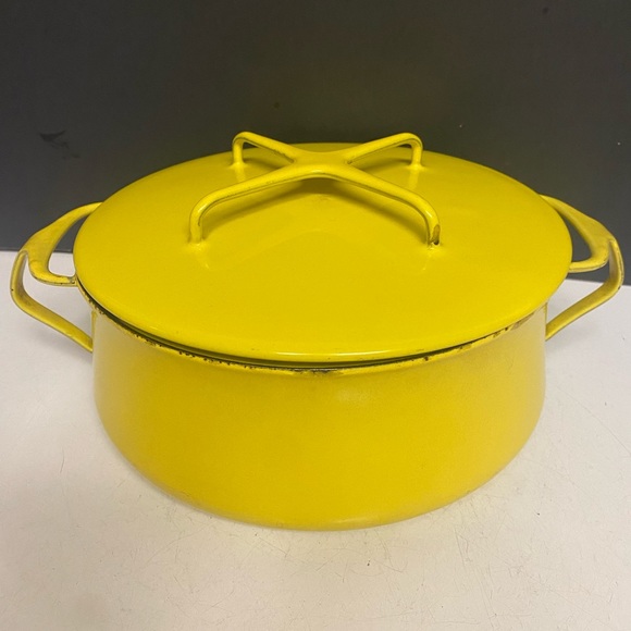 Dansk | Kitchen | Dansk Kobenstyle France Yellow Enamel Covered Dutch ...